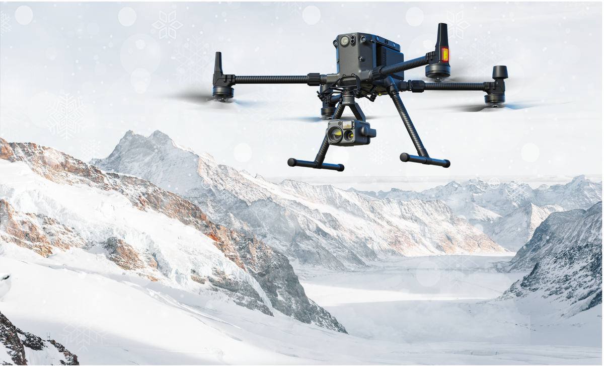 Flying a drone in the snow store